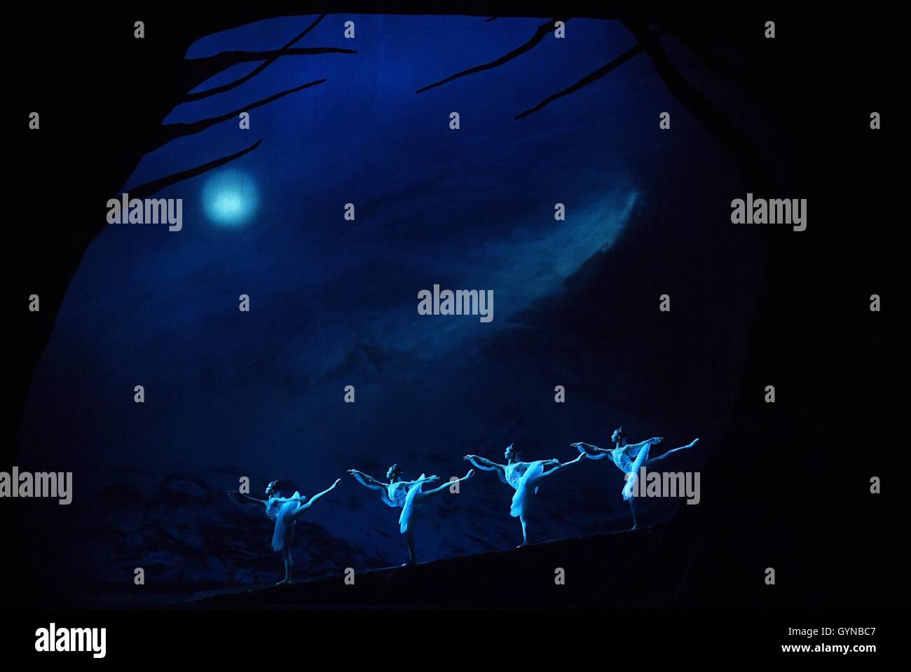 Beijing, China. 18th Sep, 2016. Dancers of the National Ballet of China ...