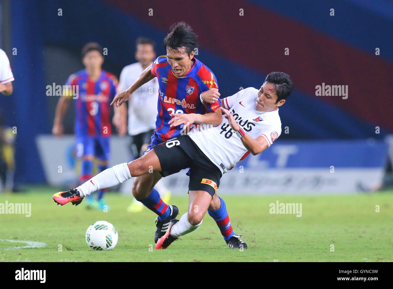 Ajinomoto Stadium, Tokyo, Japan. 17th Sep, 2016. (L-R) Ryoichi Maeda ...