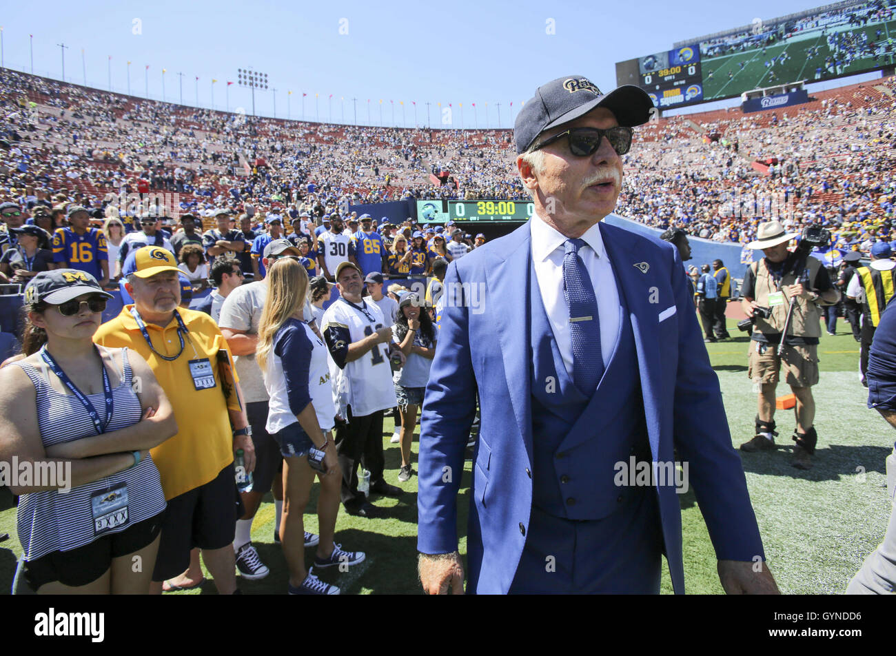 Los Angeles, California, USA. 18th Sep, 2016. Los Angeles Rams owner ...