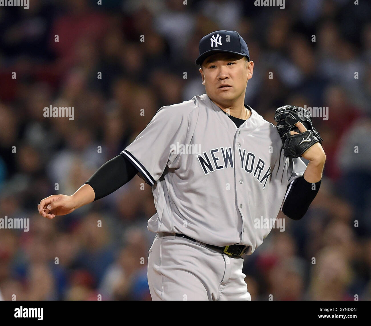 Boston, USA. 15th Sep, 2016. Masahiro Tanaka (Yankees) MLB : New York Yankees starting pitcher ...