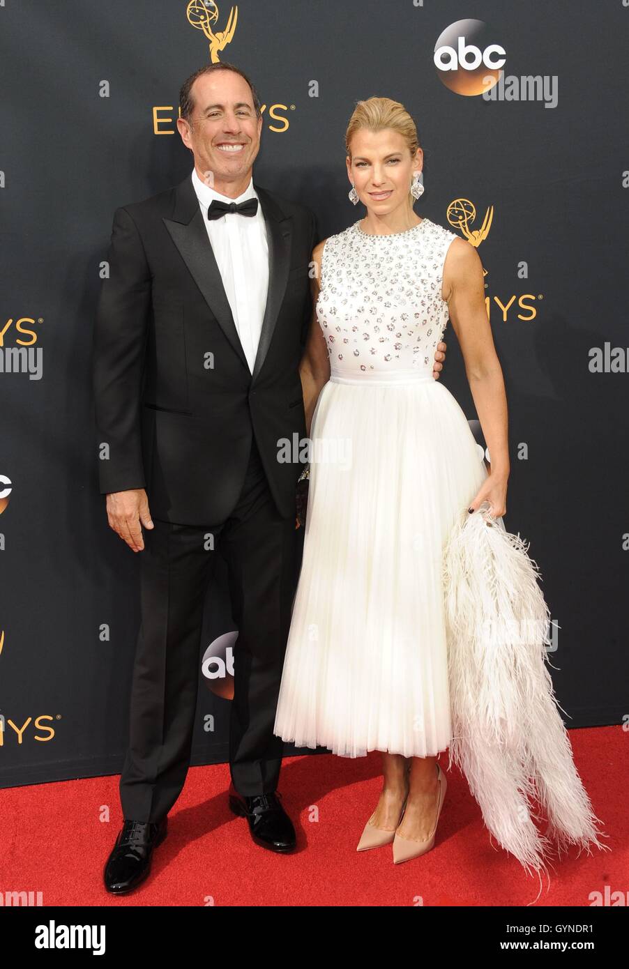 Los Angeles, CA, USA. 18th Sep, 2016. Jerry Seinfeld, Jessica Seinfeld ...