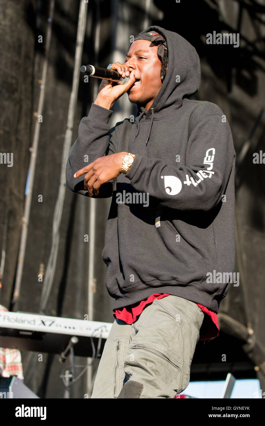 Chicago, Illinois, USA. 18th Sep, 2016. Rapper JOEY BADA$$ (JO-VAUGHN ...
