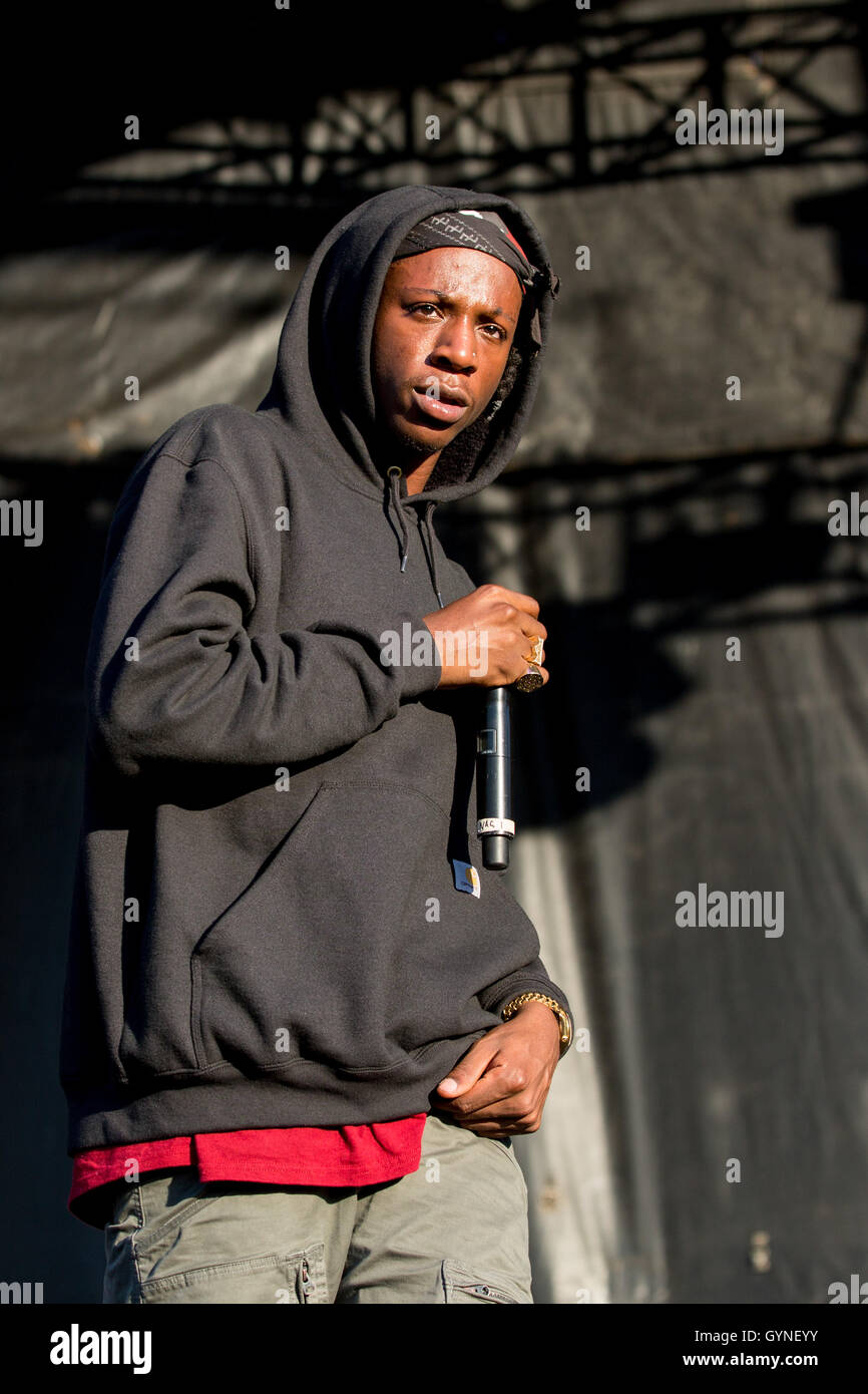 Chicago, Illinois, USA. 18th Sep, 2016. Rapper JOEY BADA$$ (JO-VAUGHN ...