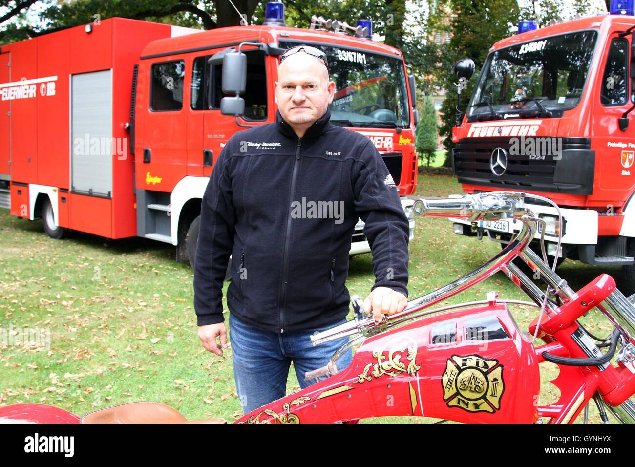 Siek, Germany. 18th Sep, 2016. A Orange County Choppers OCC Fire Bike ...
