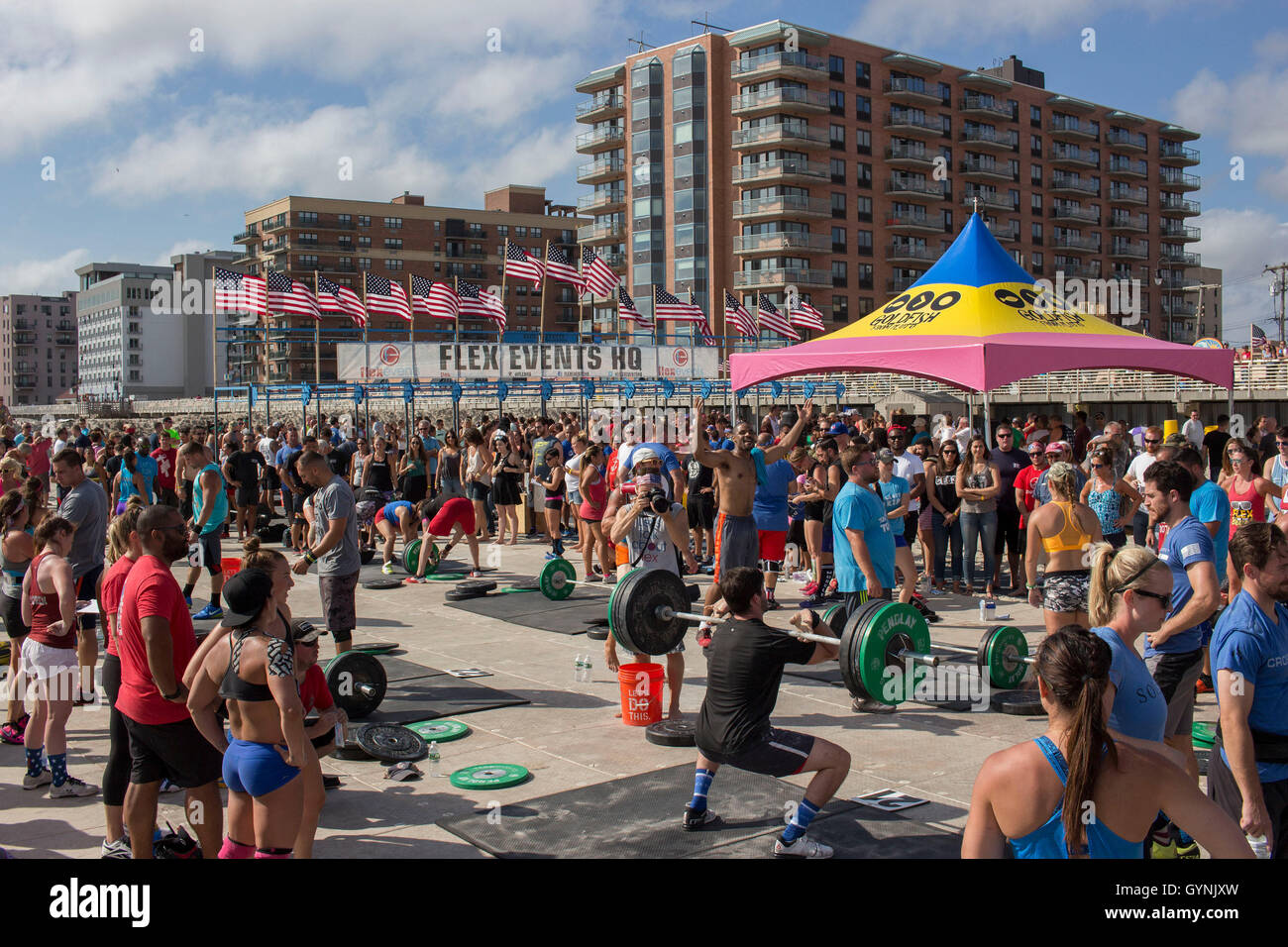 New York, New York, USA. 17th Sep, 2016. Weightlifting at Crossfit ...