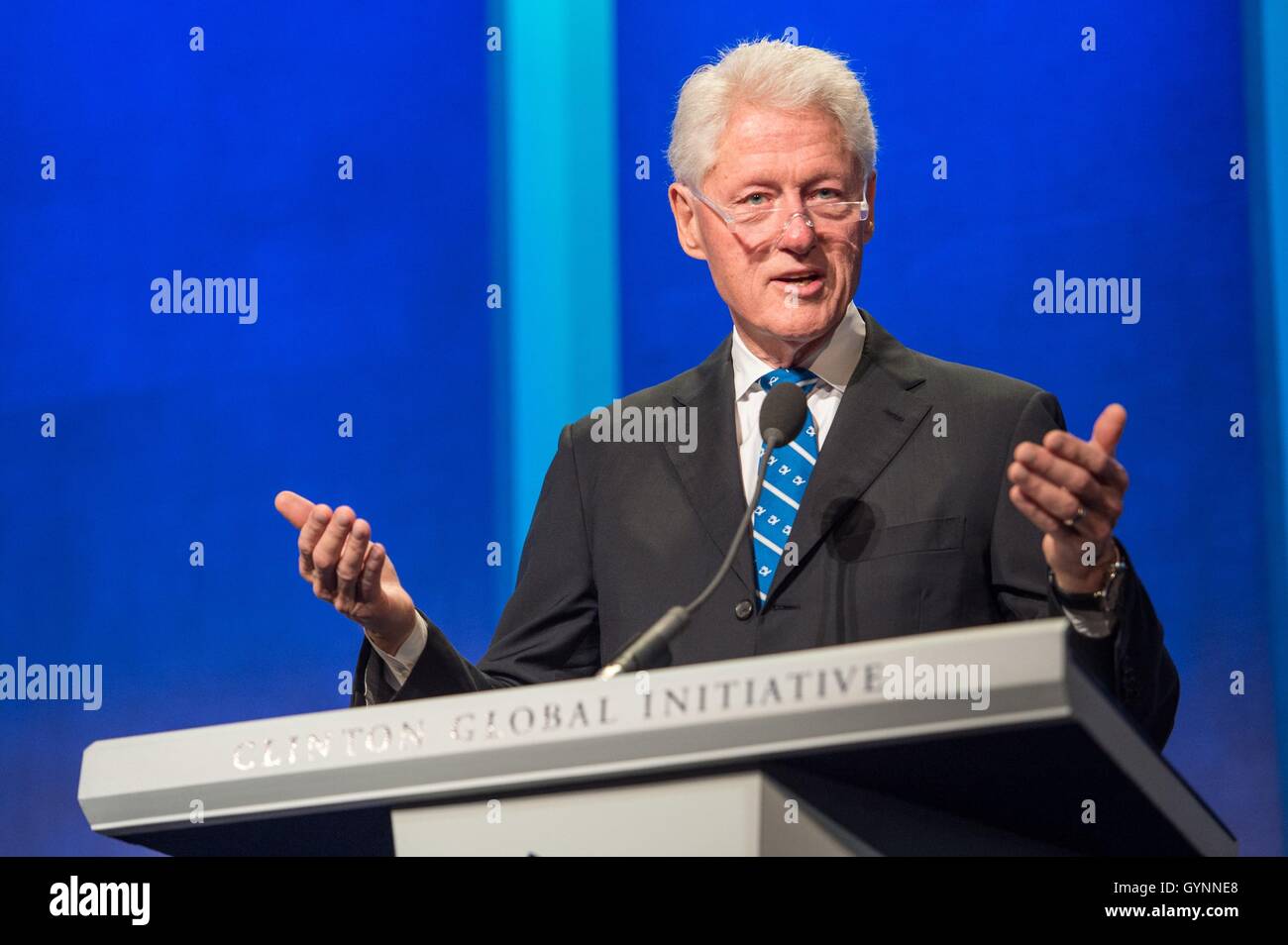New York, NY, USA. 19th Sep, 2016. Bill Clinton in attendance for 2016 ...