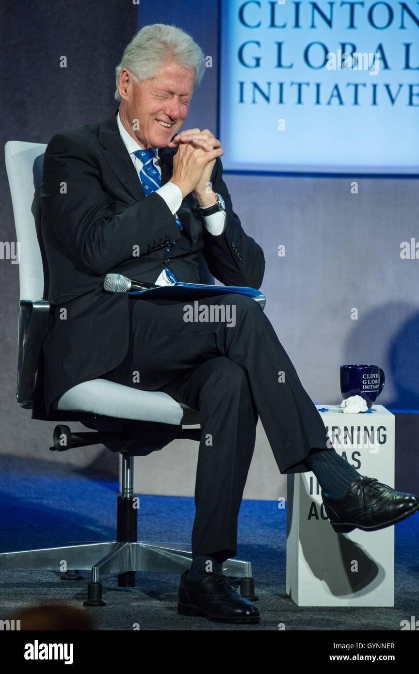 New York, NY, USA. 19th Sep, 2016. Bill Clinton in attendance for 2016 ...