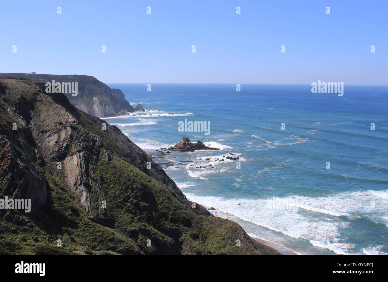 Land/seascape of shore Stock Photo - Alamy