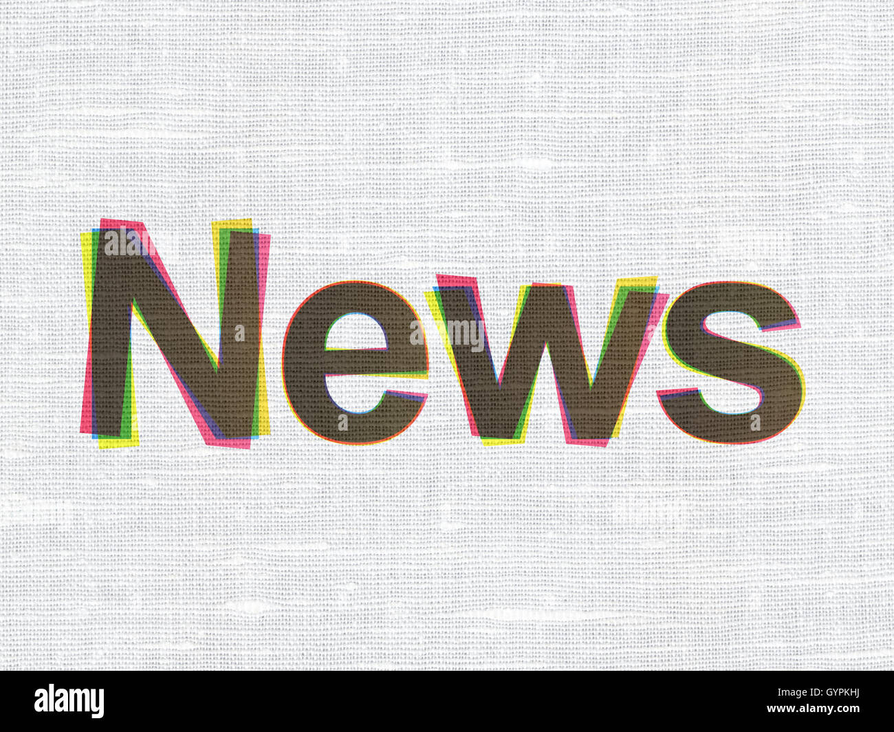 News concept: News on fabric texture background Stock Photo - Alamy