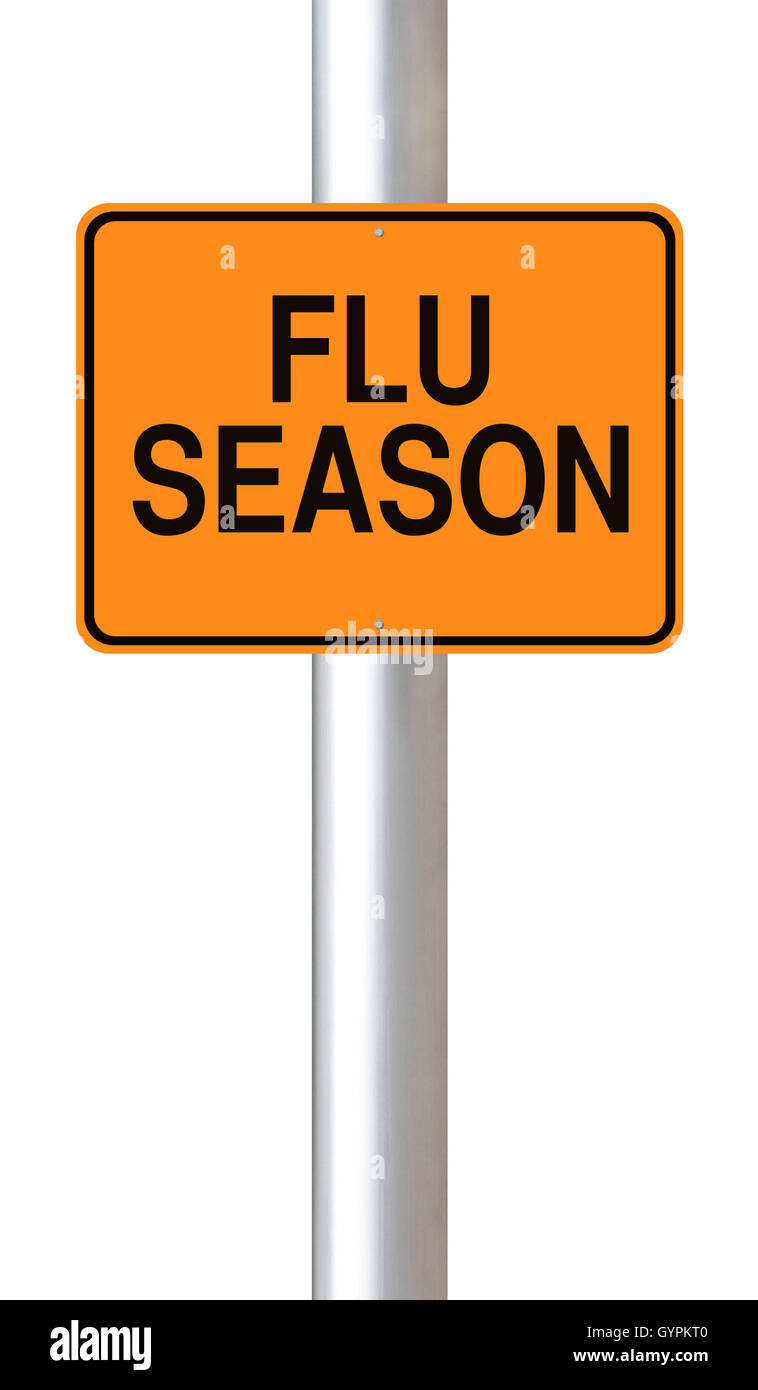 Flu Season Ahead Sign
