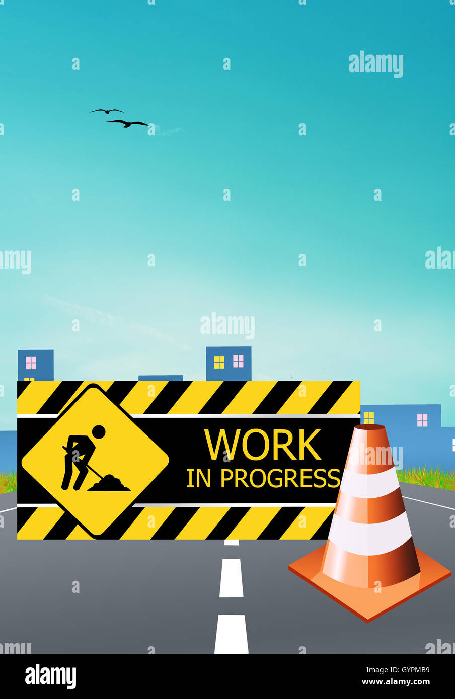 work in progress Stock Photo - Alamy