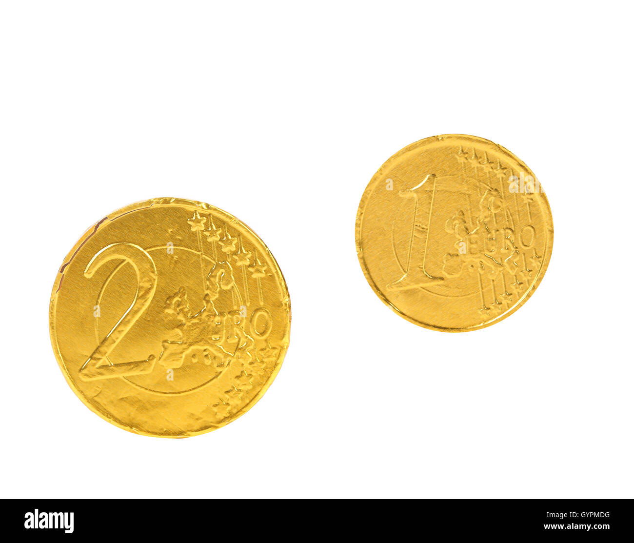 Two euro coins Stock Photo - Alamy