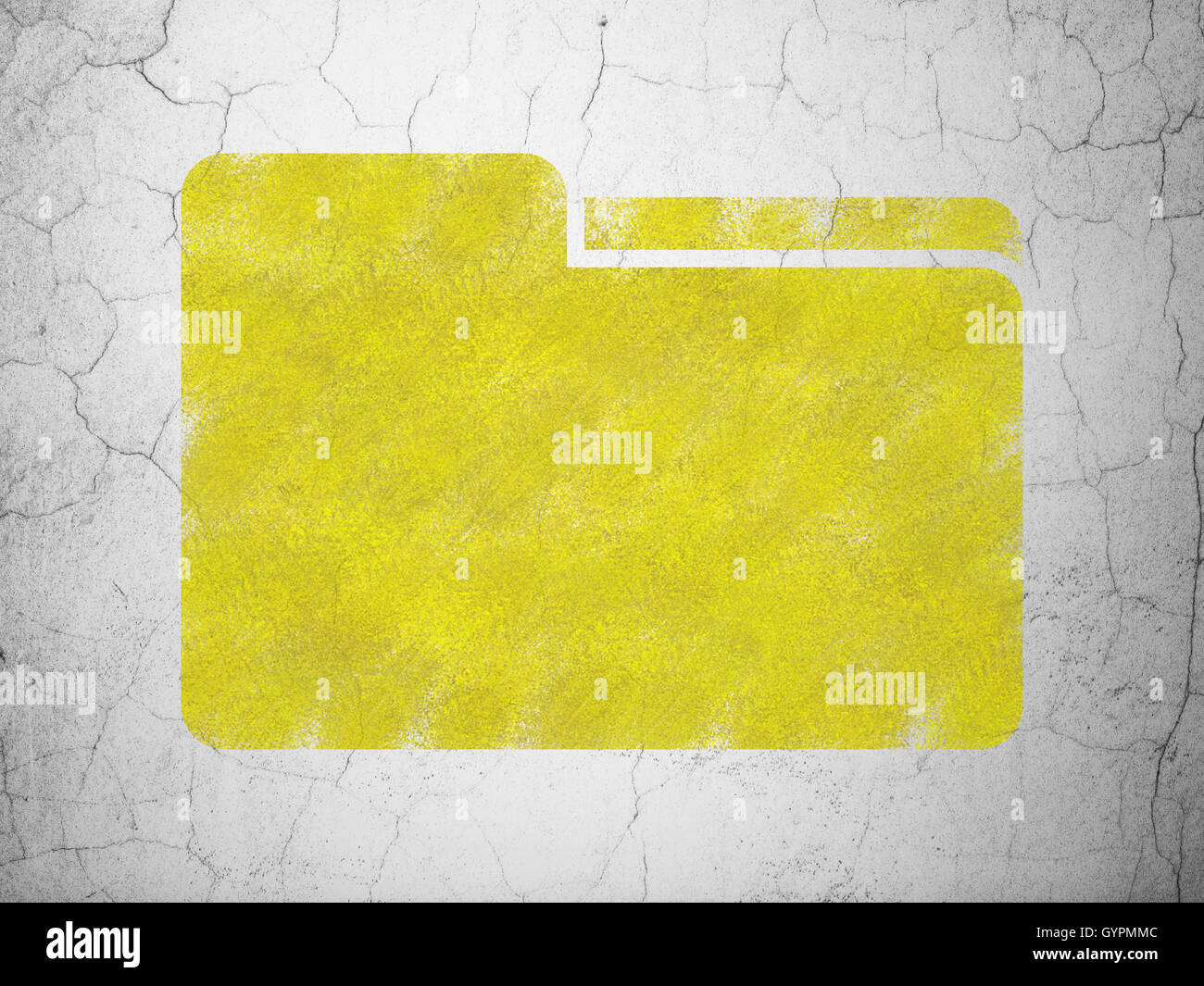 Business concept: Folder on wall background Stock Photo - Alamy