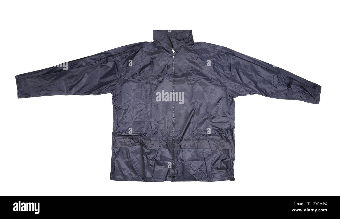 Waterproof gray jacket Stock Photo - Alamy