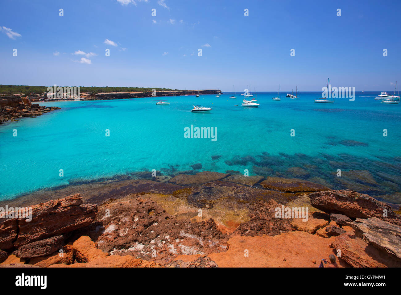 Formentera Cala Saona beach Balearic Islands Stock Photo - Alamy