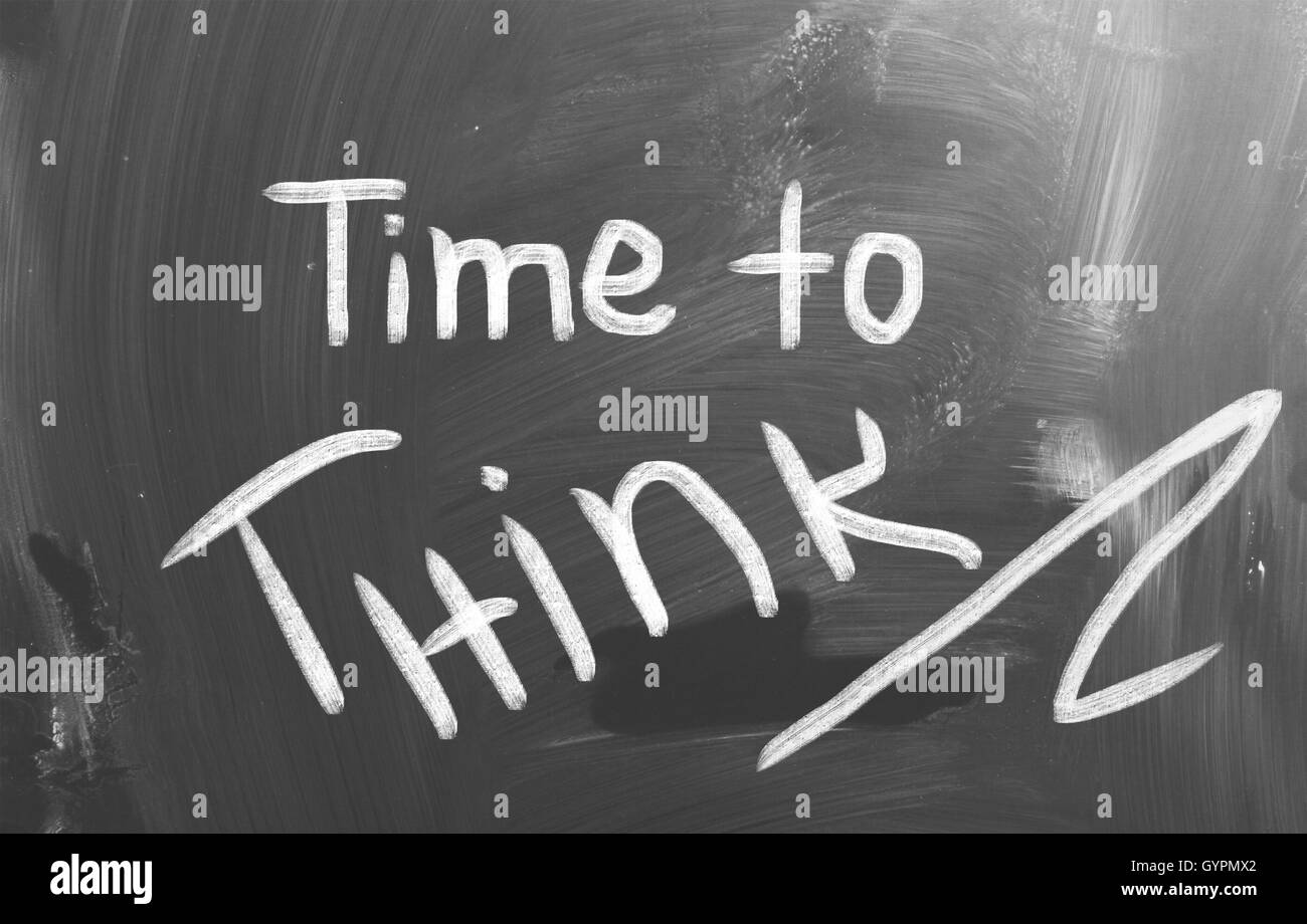 Time To Think Concept Stock Photo - Alamy