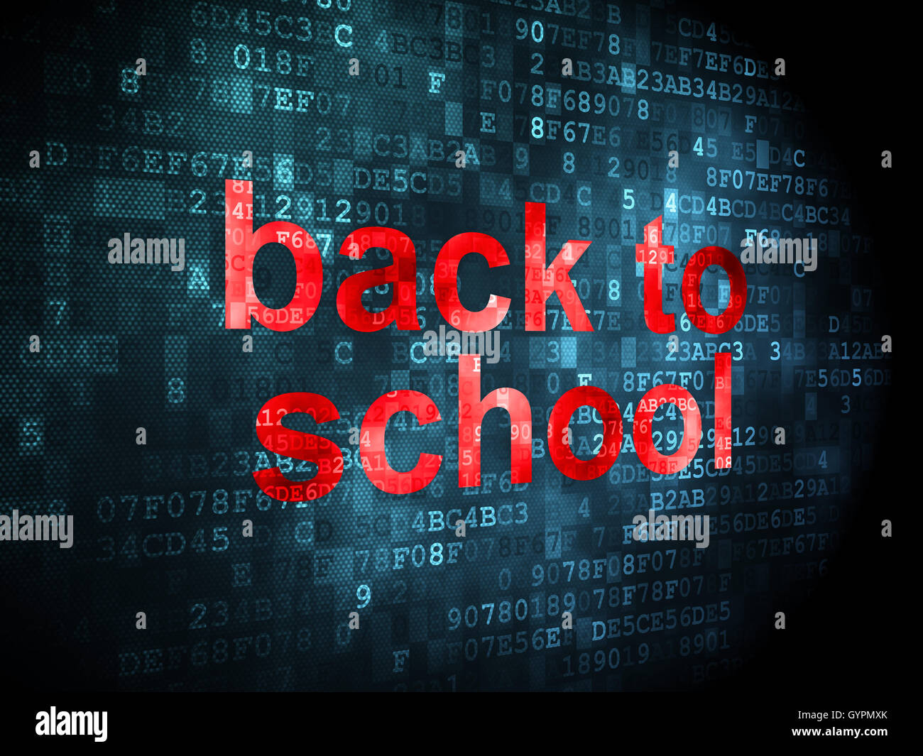 Education concept: Back to School on digital background Stock Photo - Alamy