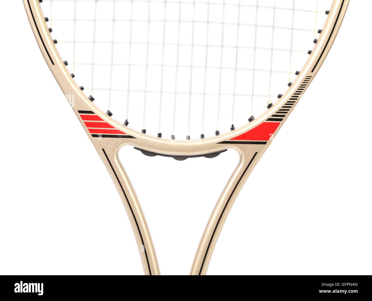 Gray tennis racket. Close up Stock Photo - Alamy