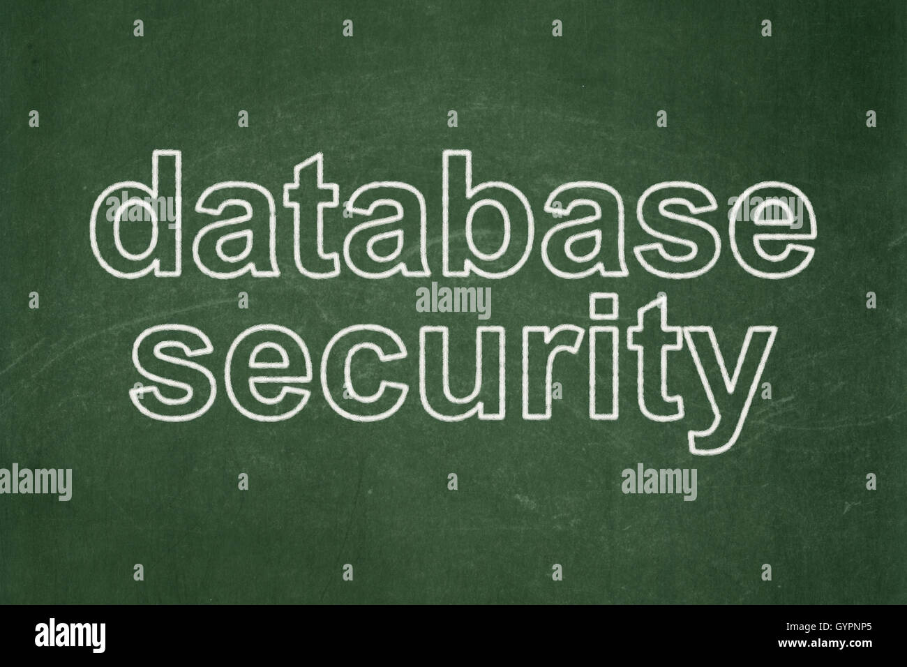 Safety concept: Database Security on chalkboard background Stock Photo ...