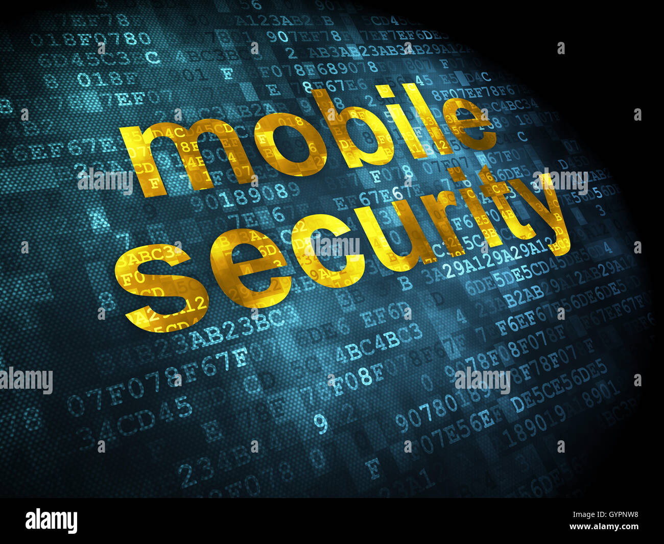 Safety concept: Mobile Security on digital background Stock Photo - Alamy