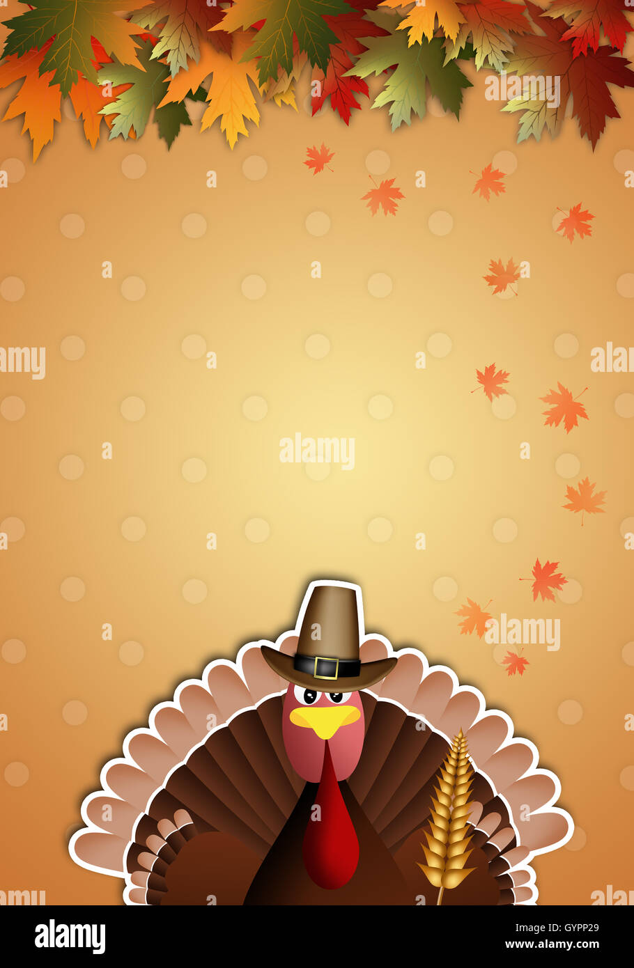 turkey cartoon for Thanksgiving Day Stock Photo - Alamy