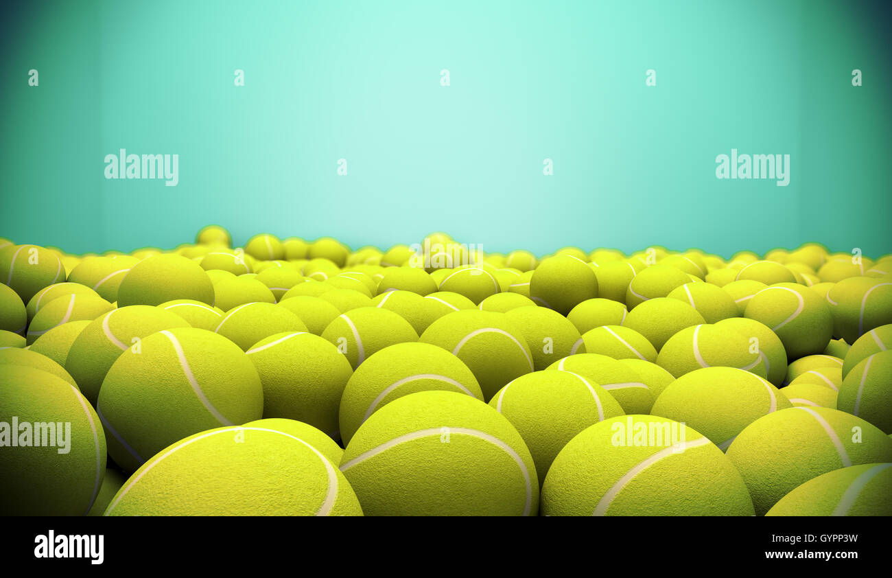 Many tennis balls practice hi-res stock photography and images - Alamy