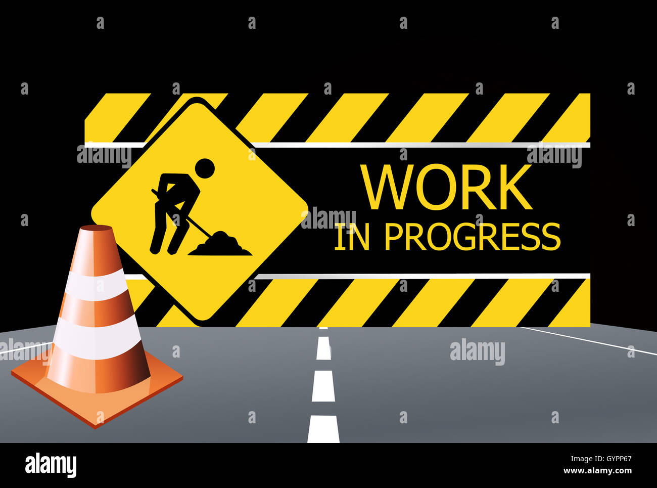 Work in progress Stock Photo - Alamy