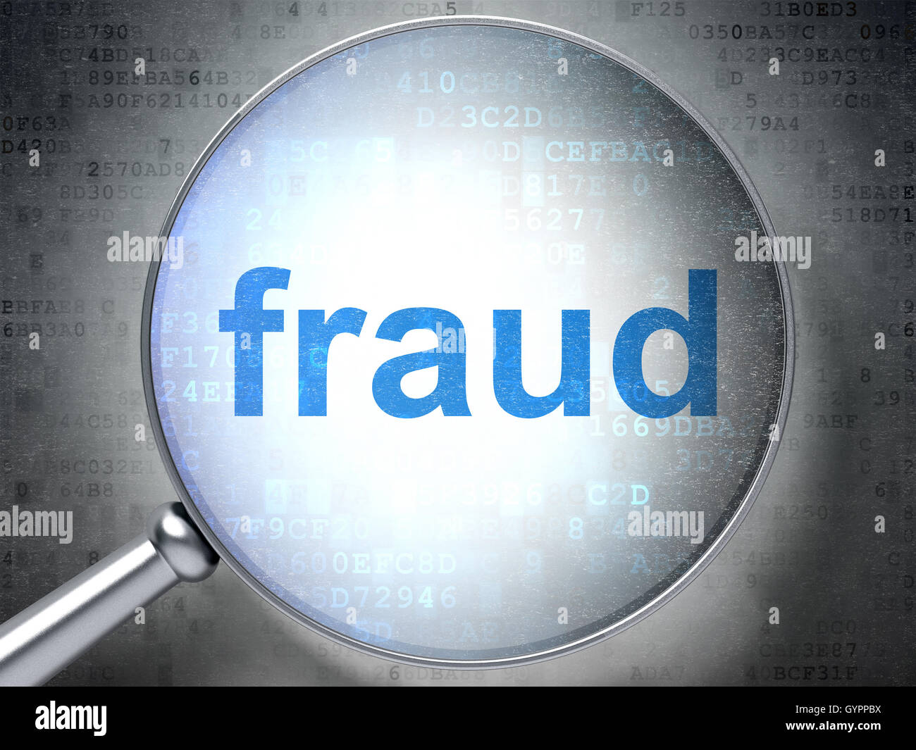 Protection concept: Fraud with optical glass Stock Photo - Alamy