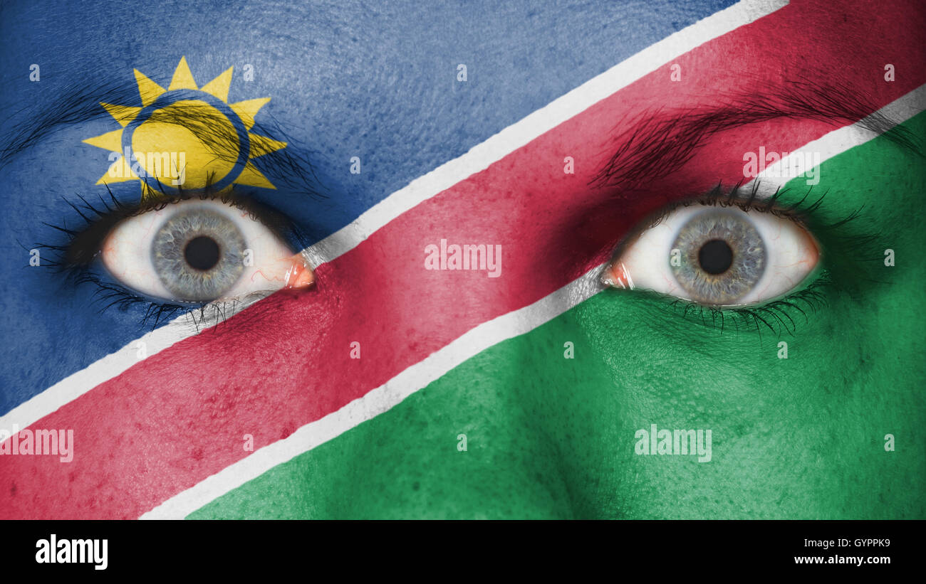 Close up of eyes with flag Stock Photo - Alamy
