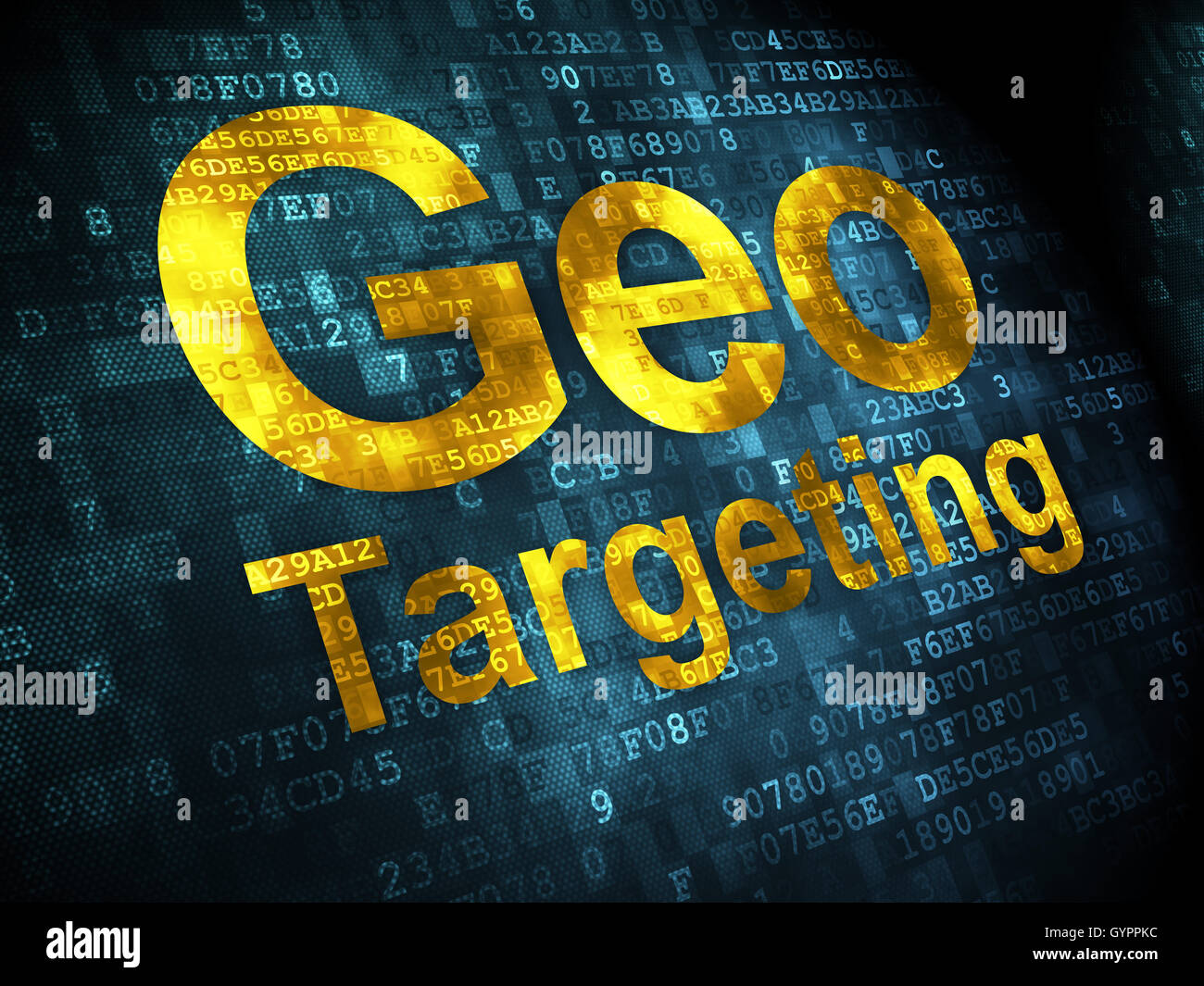 Business concept: Geo Targeting on digital background Stock Photo - Alamy