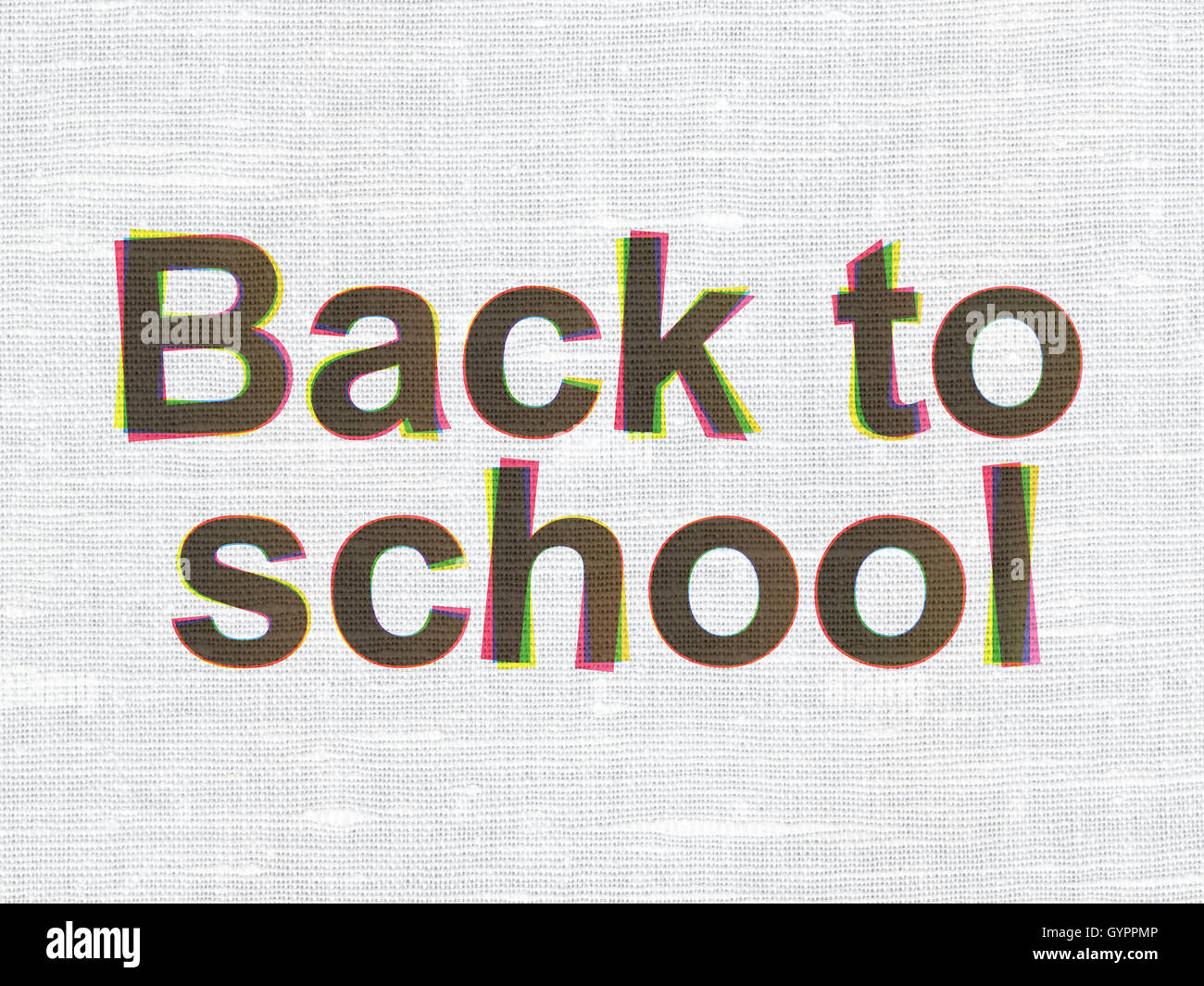 Education concept: Back to School on fabric texture background Stock ...