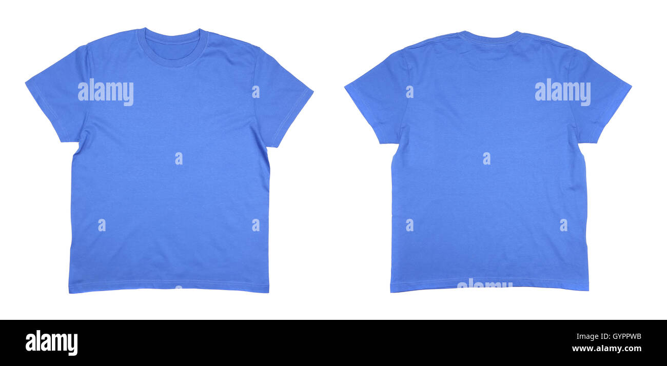 Two men's blue T-shirts Stock Photo - Alamy