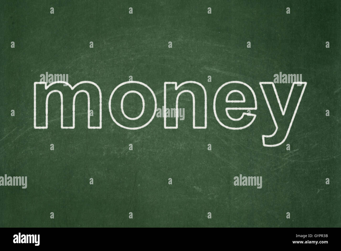 Finance concept: Money on chalkboard background Stock Photo - Alamy