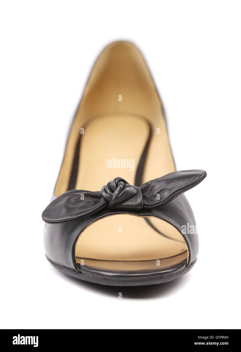 Front view of black woman shoe Stock Photo - Alamy