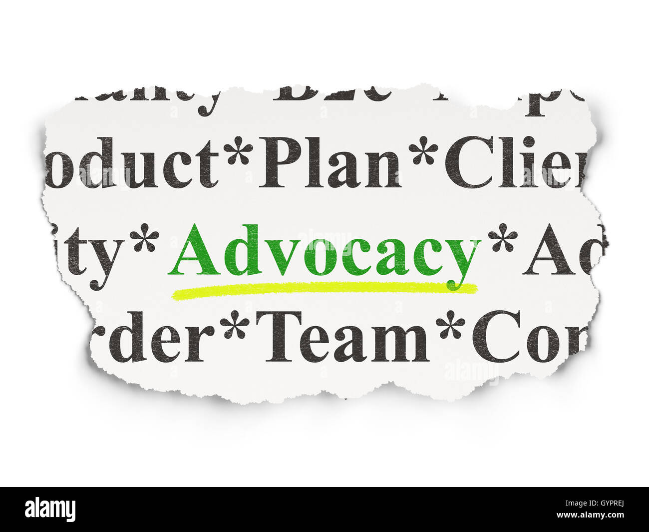 Law concept: Advocacy on Paper background Stock Photo - Alamy