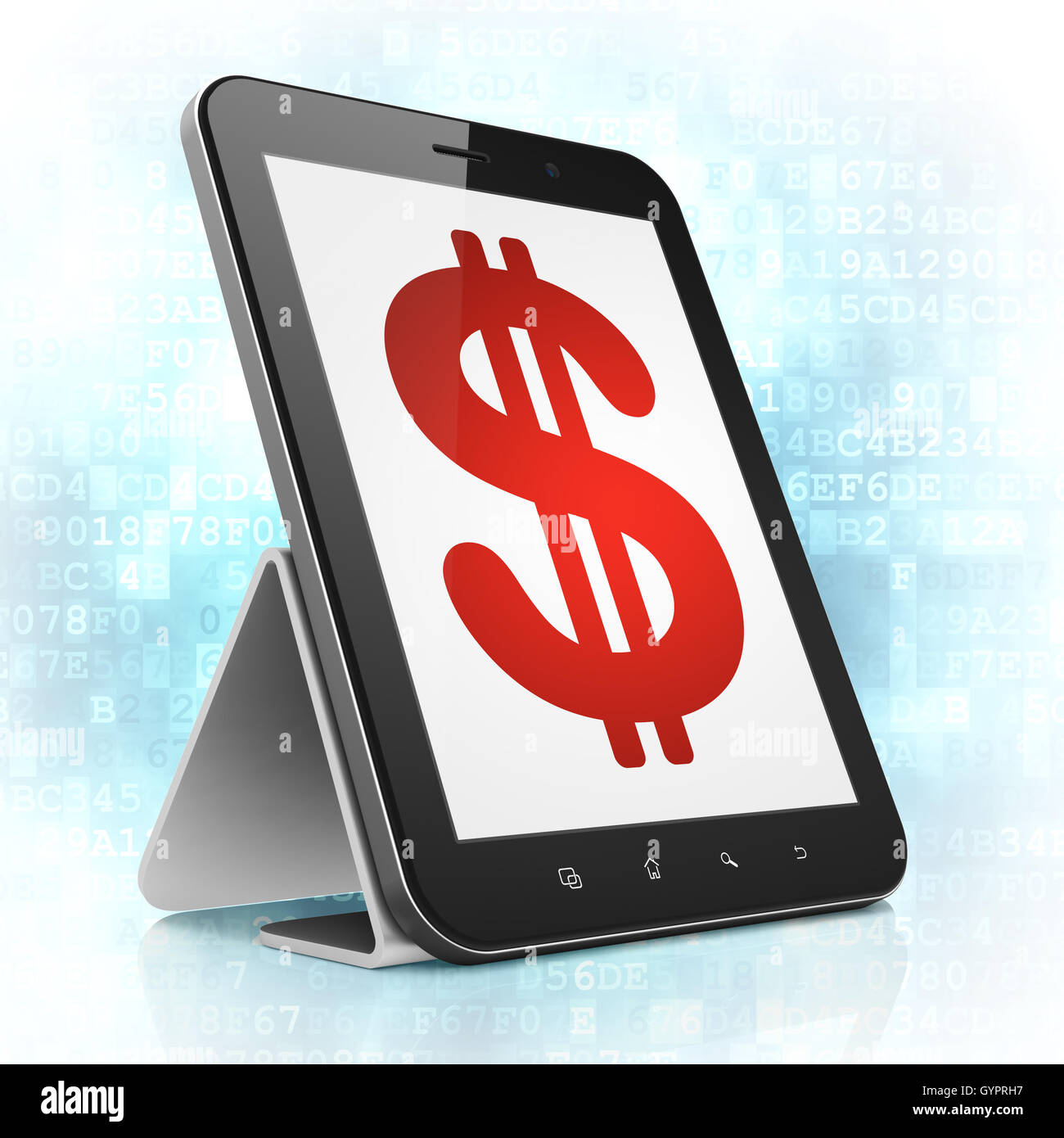 Currency concept: Dollar on tablet pc computer Stock Photo - Alamy