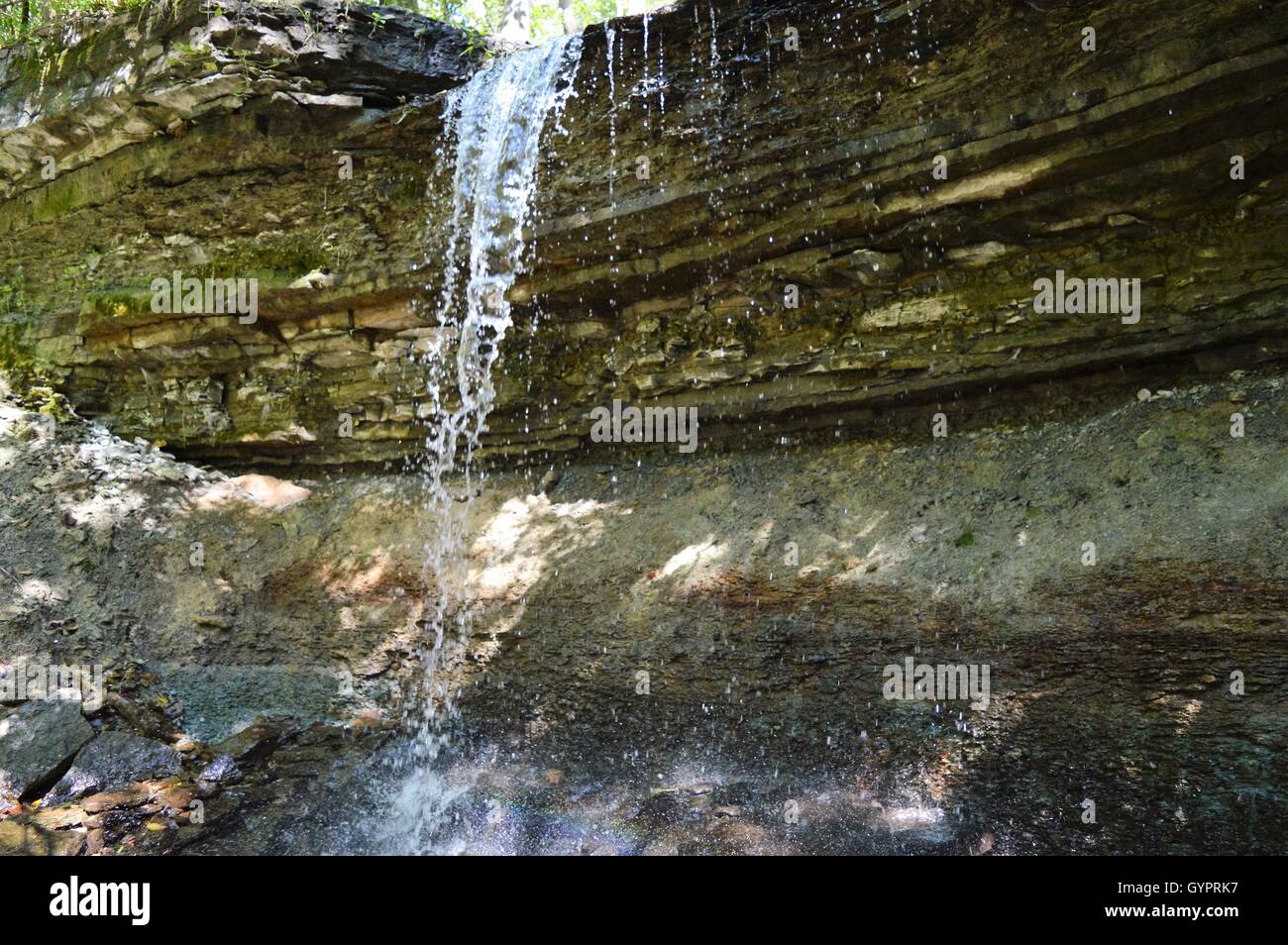 Waterfall in the Park Stock Photo - Alamy