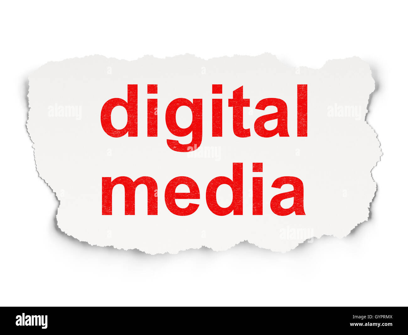 Advertising concept: Digital Media on Paper background Stock Photo - Alamy