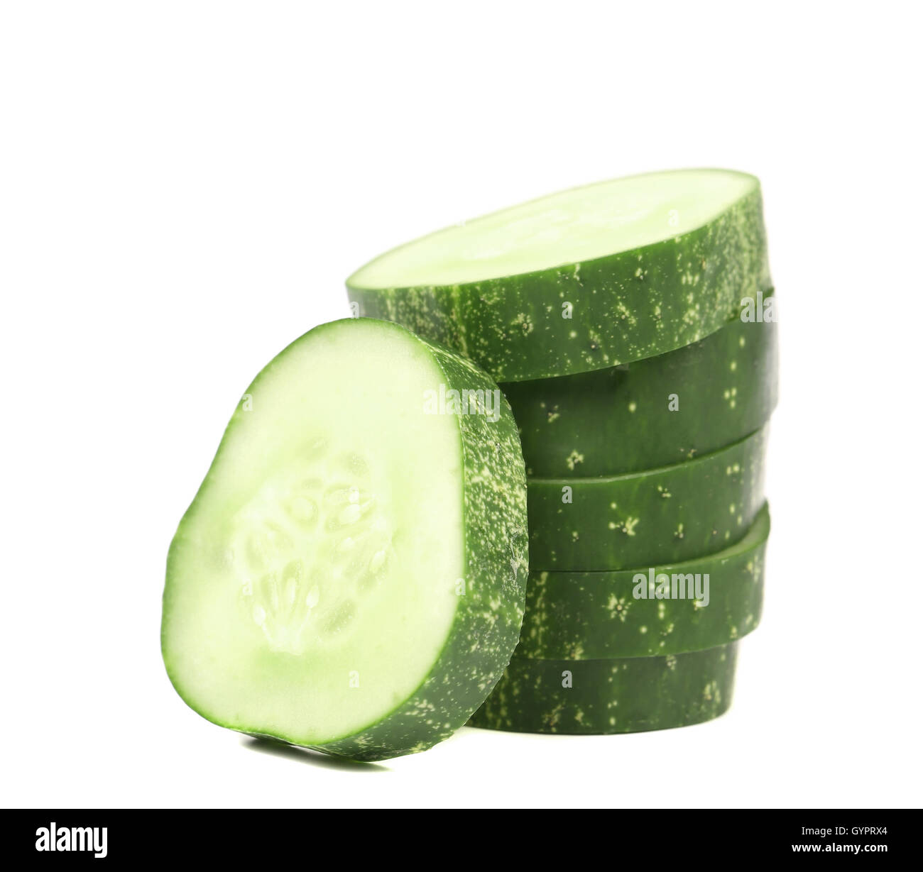 Stack and slice of fresh cucumber Stock Photo - Alamy