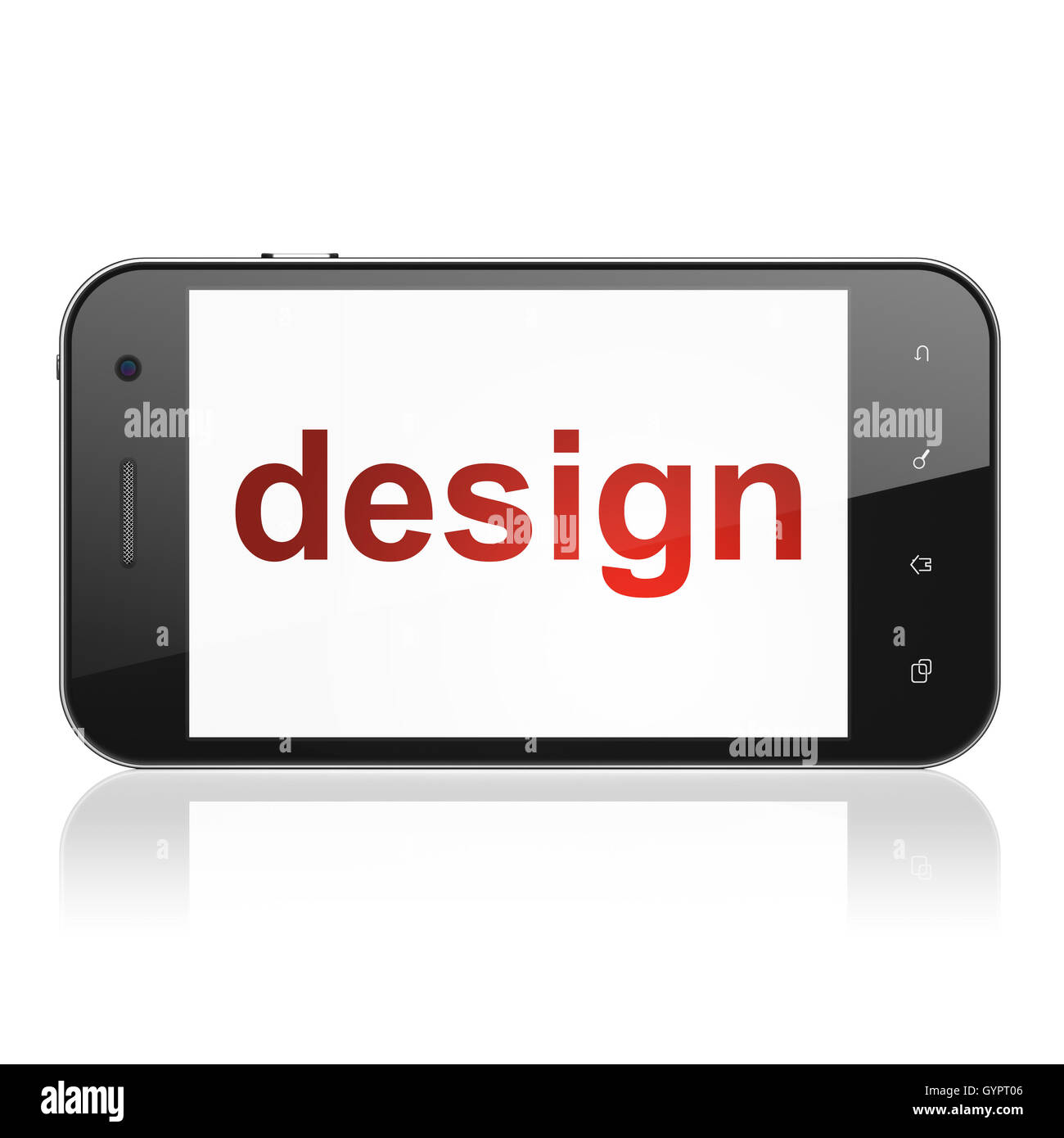 Marketing concept: Design on smartphone Stock Photo - Alamy