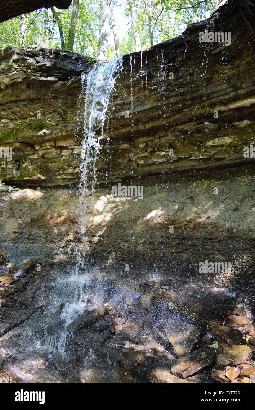 Waterfall in the Park Stock Photo - Alamy