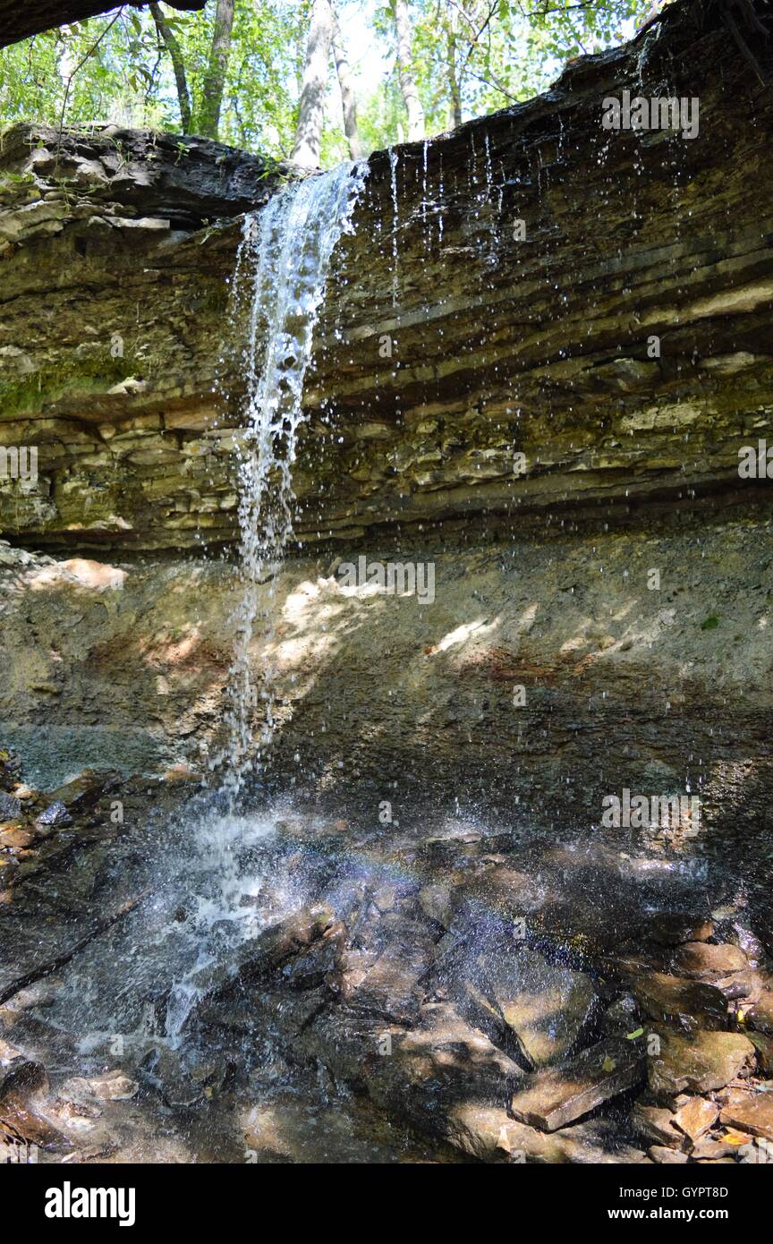 Waterfall in the Park Stock Photo - Alamy