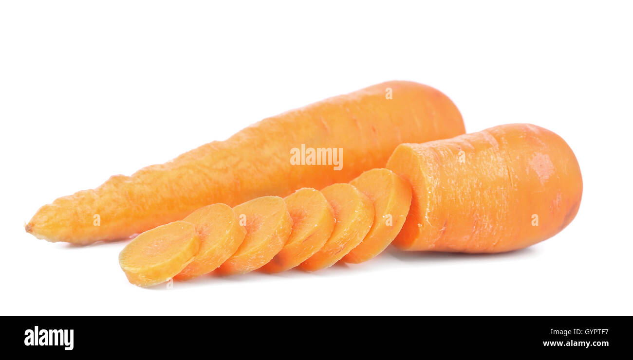 Fresh carrot and slices Stock Photo - Alamy