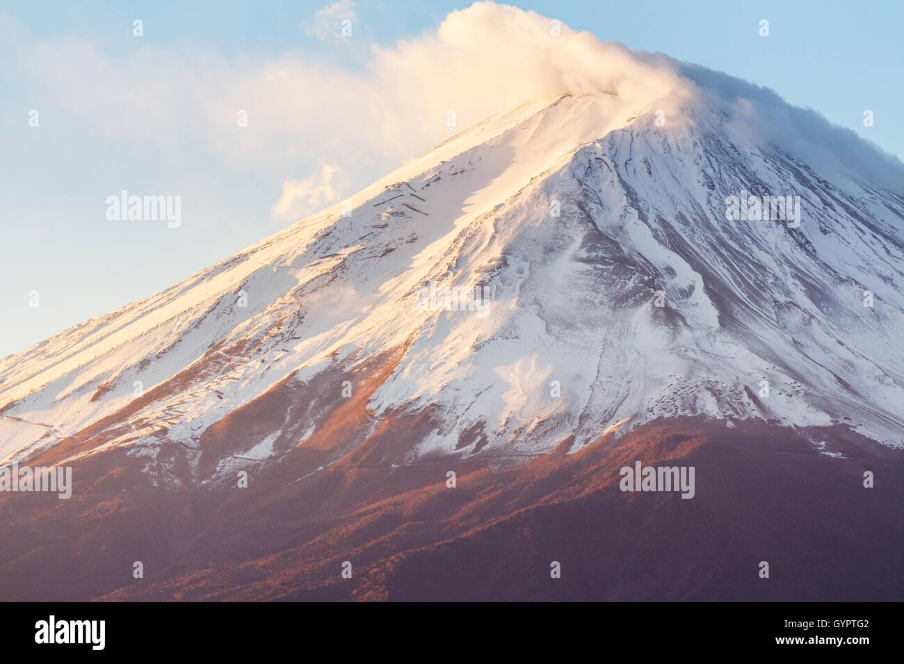 Mt. Fuji during sunrise Stock Photo - Alamy