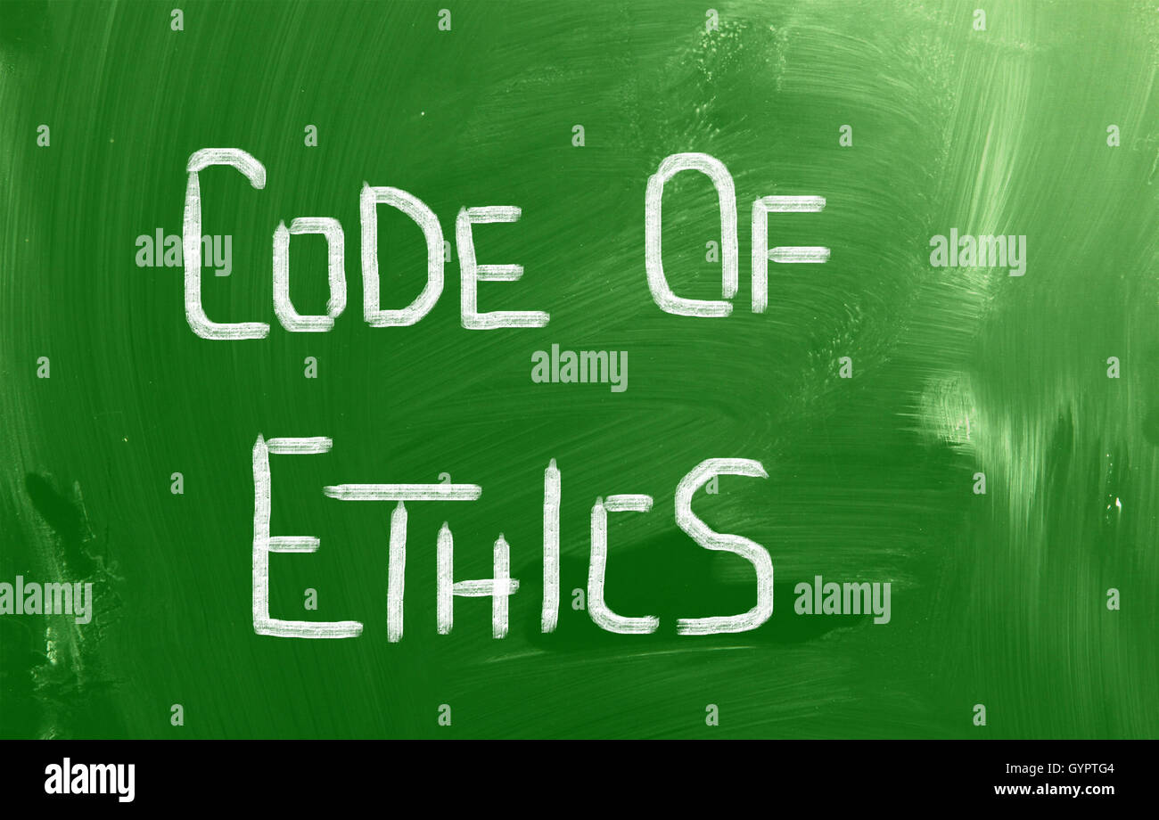 Code Of Ethics Concept Stock Photo - Alamy