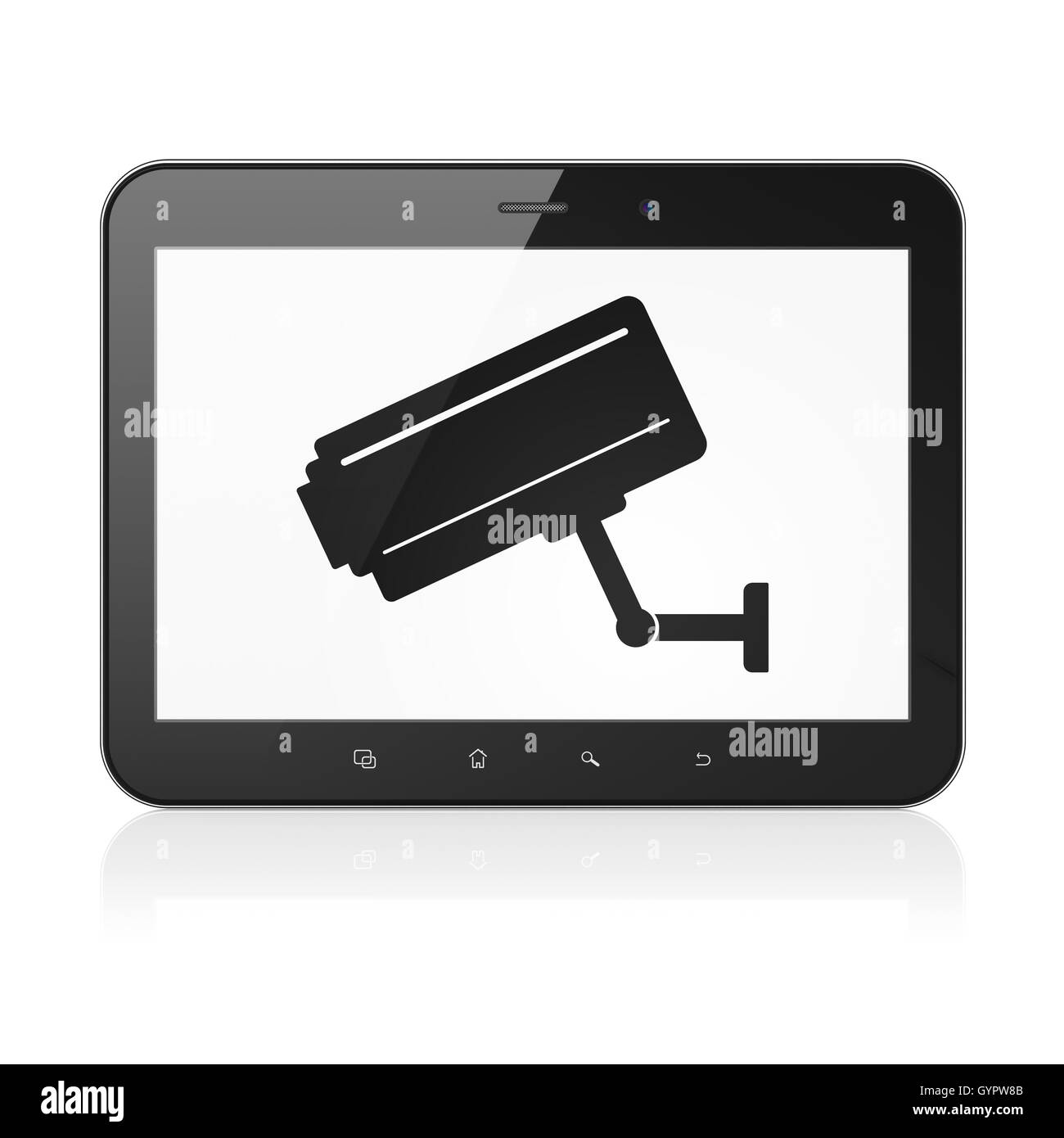 Security concept: Cctv Camera on tablet pc computer Stock Photo - Alamy