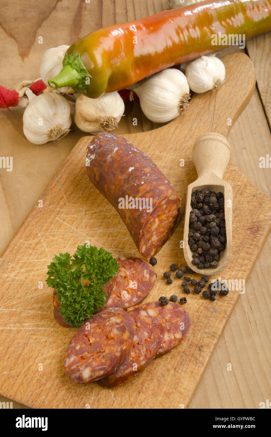Kolbasz sausage and salami hi-res stock photography and images - Alamy
