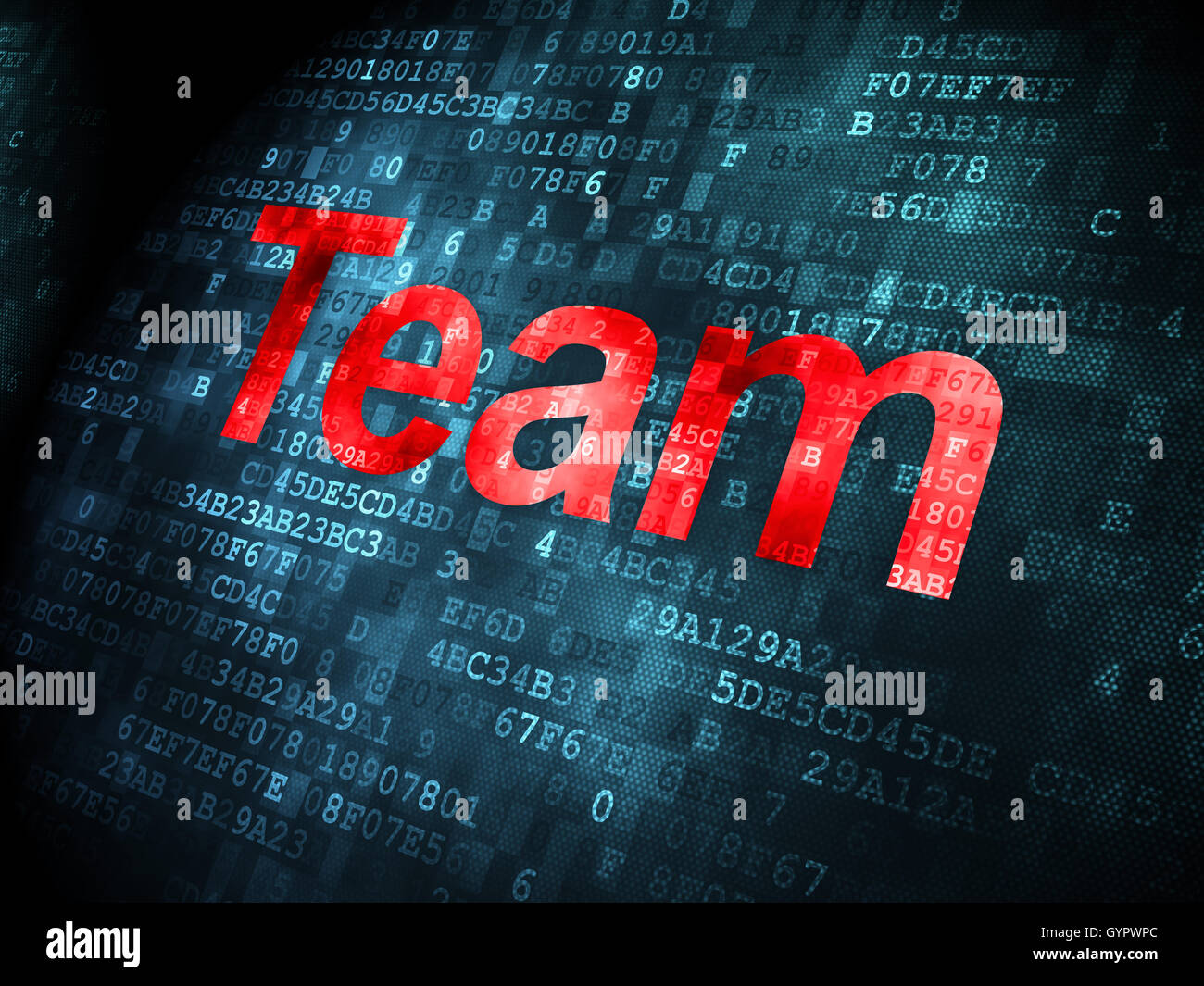 Finance concept: Team on digital background Stock Photo - Alamy