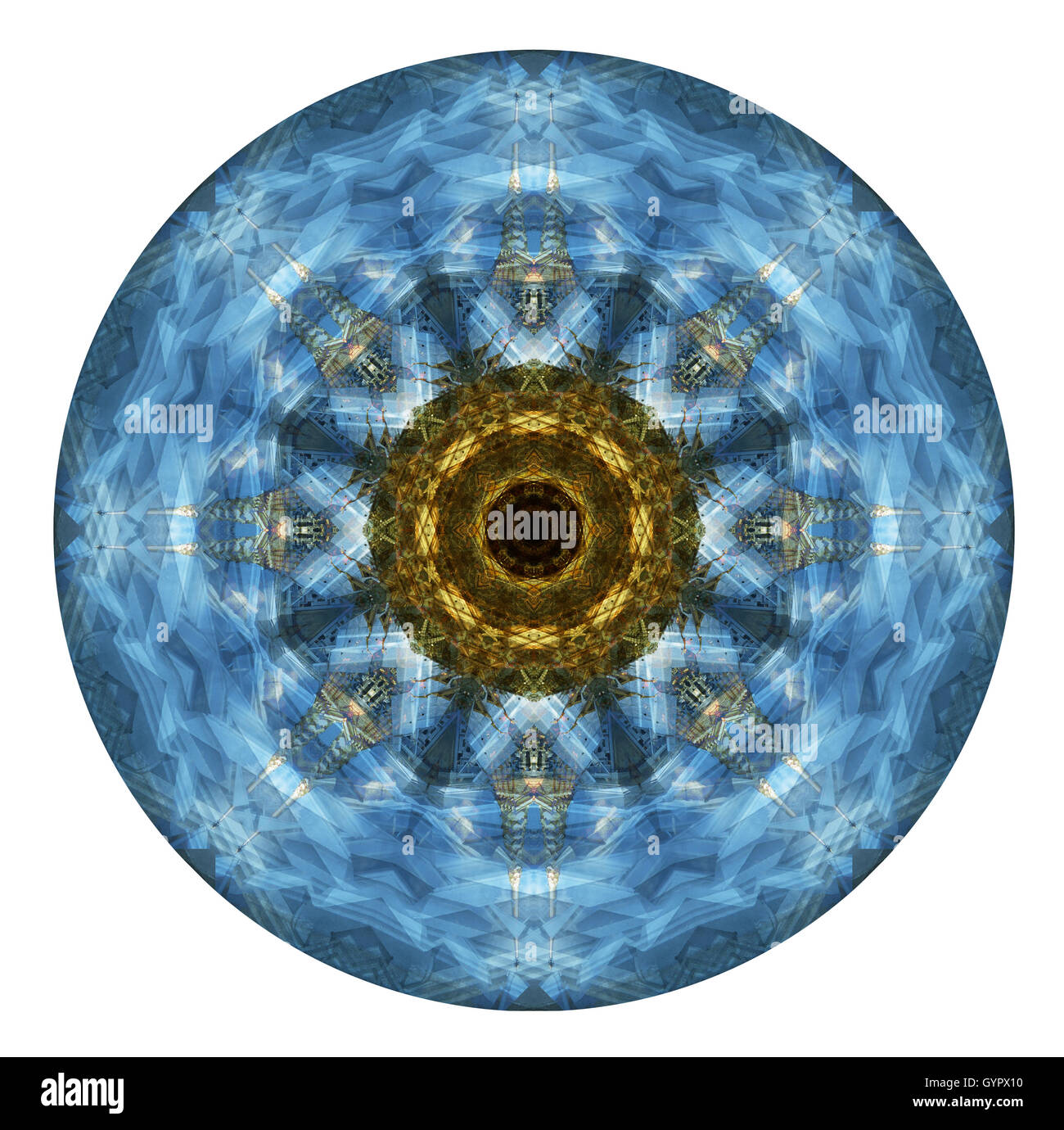 Circular kaleidoscope pattern Cut Out Stock Images & Pictures - Alamy