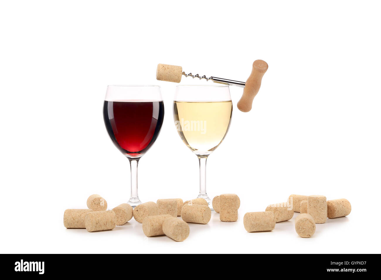 Two wine glasses composition Stock Photo - Alamy
